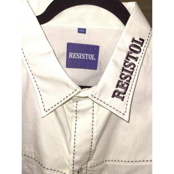 Resistol | Shirts | Resistol Mens 2xl Xxl Beige Western Wear Shirt ...